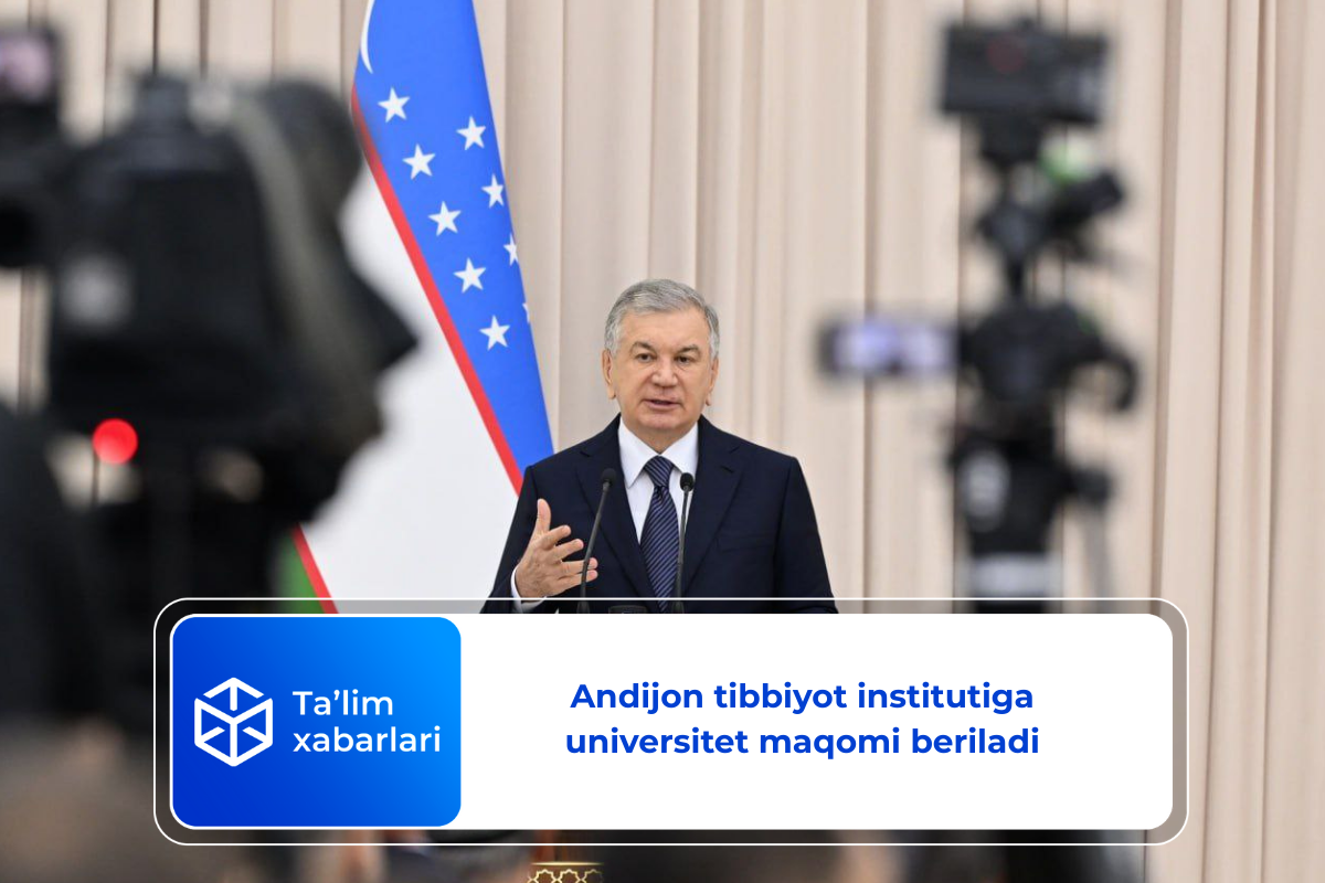 Andijon tibbiyot institutiga universitet maqomi beriladi - Ta’lim xabarlari