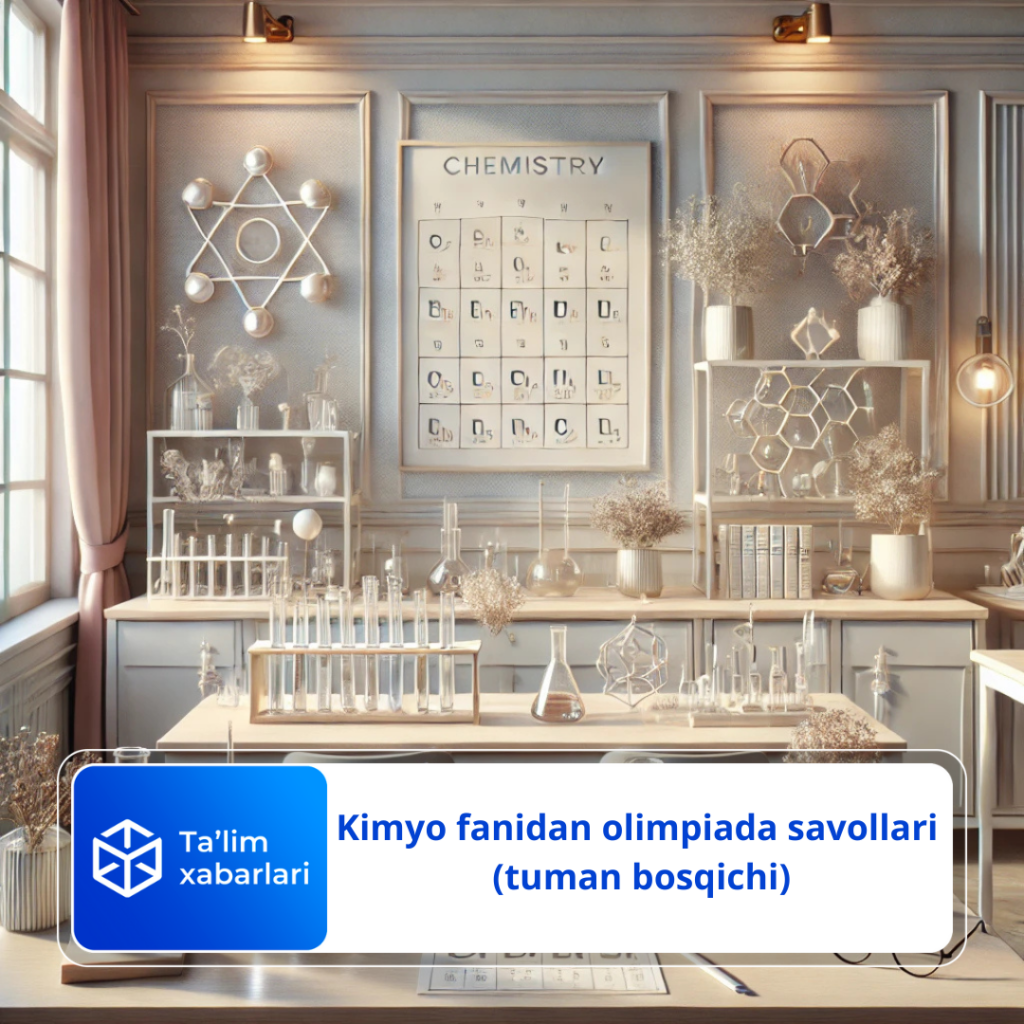 Kimyo fanidan olimpiada savollari (tuman bosqichi) - Ta’lim xabarlari