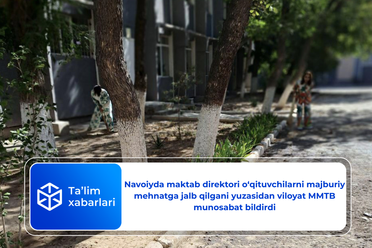 Navoiyda maktab direktori o‘qituvchilarni majburiy mehnatga jalb ...