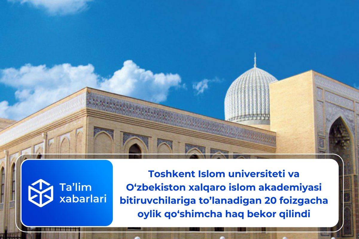 Toshkent Islom universiteti va O‘zbekiston xalqaro islom akademiyasi ...