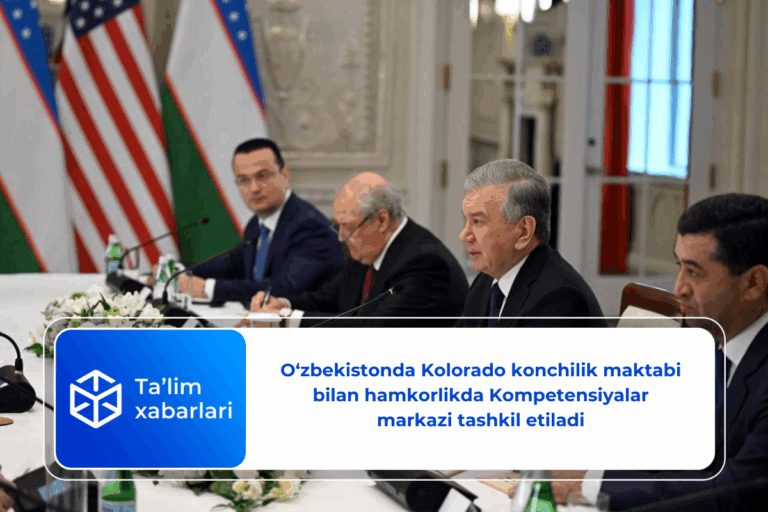 O‘zbekistonda Kolorado konchilik maktabi bilan hamkorlikda ...