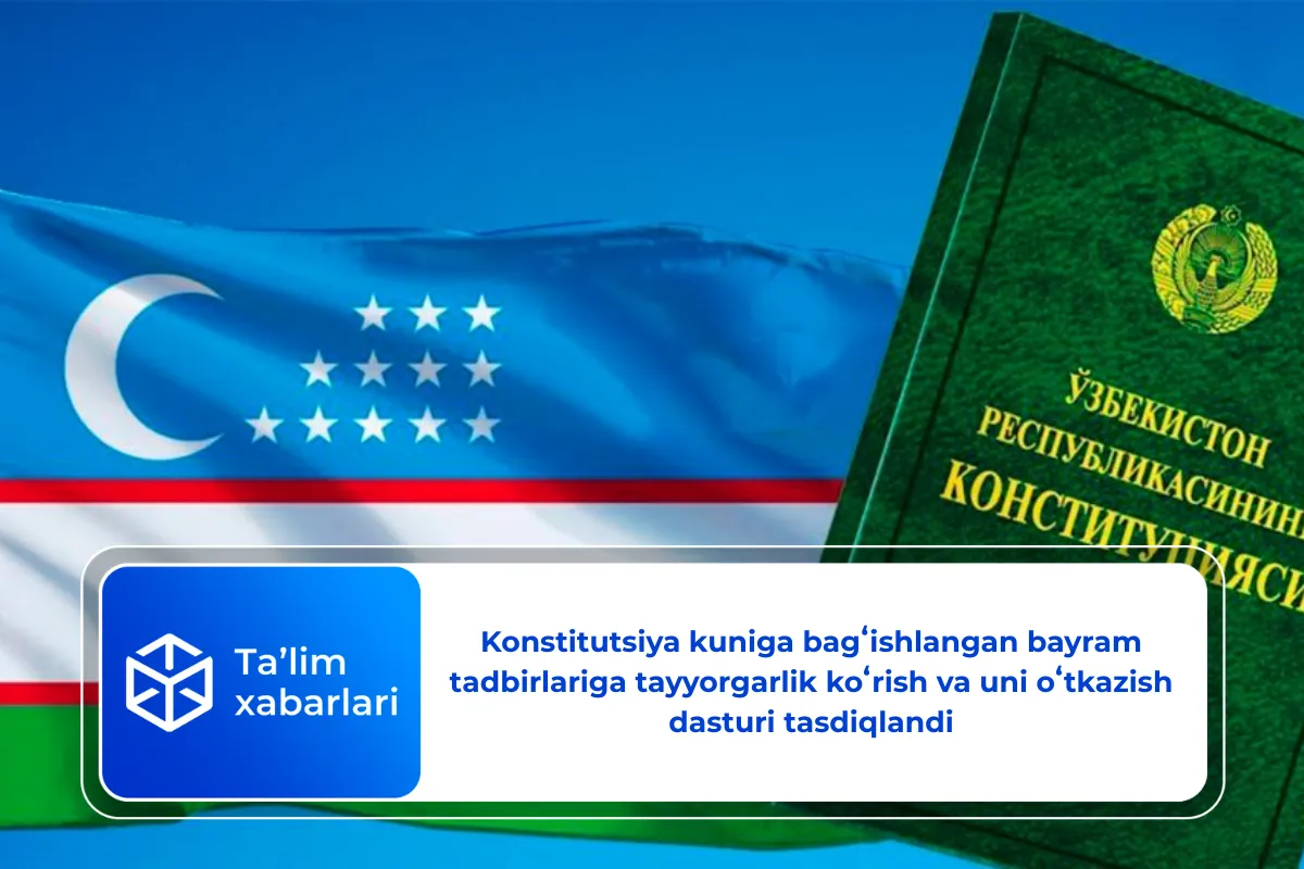 Konstitutsiya kuniga bagʻishlangan bayram tadbirlariga tayyorgarlik ...
